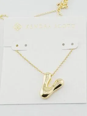 Kendra Scott | Jewelry | Kendra Scott Polished Letter Necklace | Poshmark